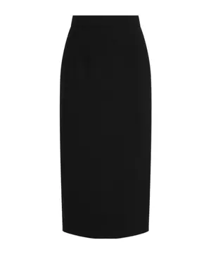 Dolce & Gabbana Stretch Wool Pencil Skirt