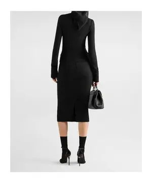 Dolce & Gabbana Stretch Wool Pencil Skirt