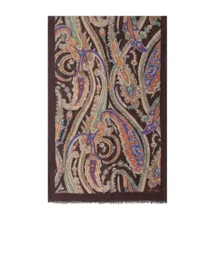 Etro Patterned Scarf Brown