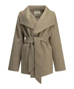 Isabel Marant Étoile Ceaton' Short Coat - Beige