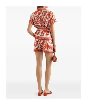 Dolce & Gabbana Majolica-print Silk Bermuda - Multi-color