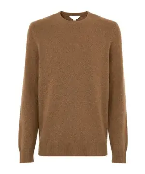 Malo Long-sleeved Knitted Pullover - Tobacco