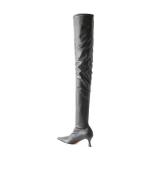 Proenza Schouler 60mm Calf Leather Thigh-high Boots