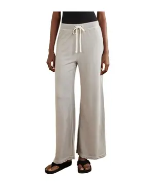 JAMES PERSE Cotton-terry Wide-leg Track Pants