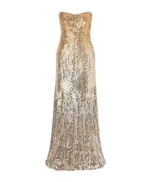 Jenny Packham Lior Embellished Sequined Gown