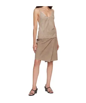 ST. AGNI Soft Suede Camisole - Nude