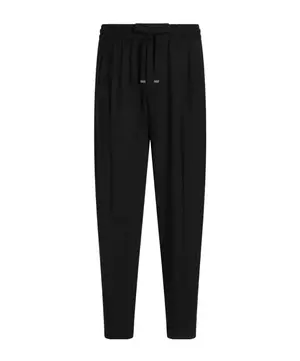 Dolce & Gabbana Wool Gabardine Jogging Trousers - Black