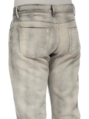 Rick Owens Fog Cut Faded-effect Jeans - Nude