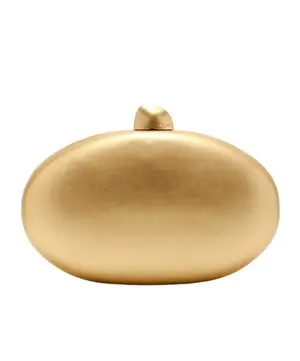 Cult Gaia Eviana Clutch - Brassy