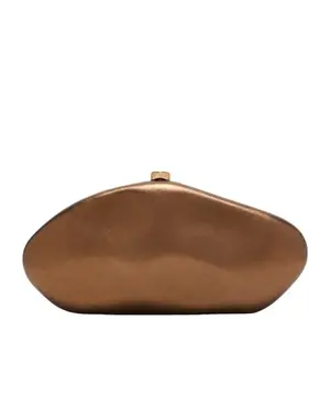 Cult Gaia Caldera Clutch - Brown