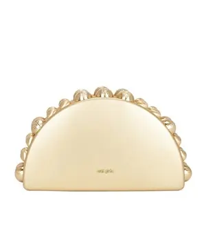 Cult Gaia Logo Clutch - Brass