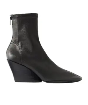 Proenza Schouler Slant Leather Ankle Boots