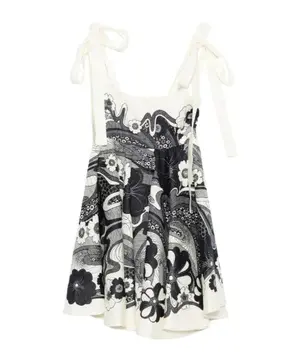 ALEMAIS Mickey Floral-print Mini Dress