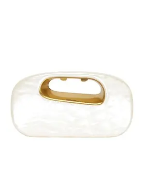 Cult Gaia Amara Clutch - Ivory