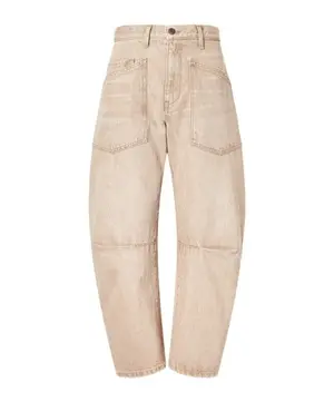 NILI LOTAN Casual Cargo Pants - Nude