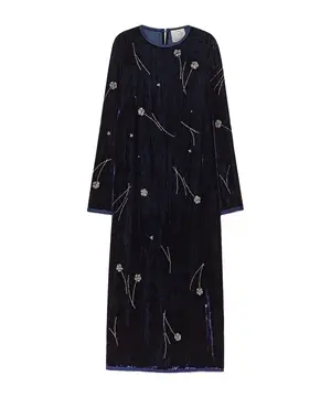 FORTE_FORTE Velvet Midi Dress