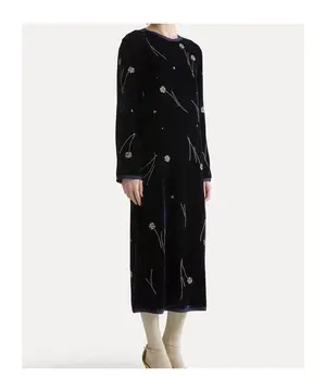 FORTE_FORTE Velvet Midi Dress