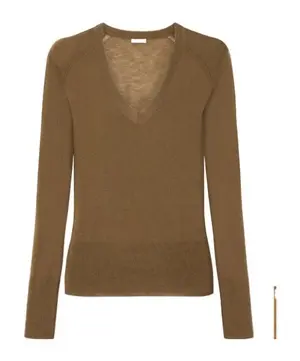 JOSEPH Lightweight Cashmere Sweater - Green