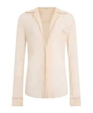 Philosophy Di Lorenzo Serafini Sheer Long-sleeve Shirt