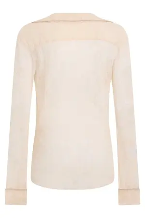 Philosophy Di Lorenzo Serafini Sheer Long-sleeve Shirt