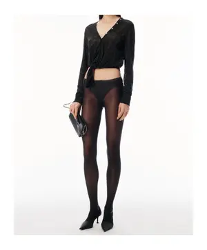 Alexander Wang Knotted Deep V-neck Cardigan