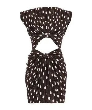 CULT GAIA Polka-dot Pleated Dress