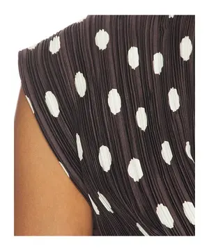 Cult Gaia Polka-dot Pleated Dress
