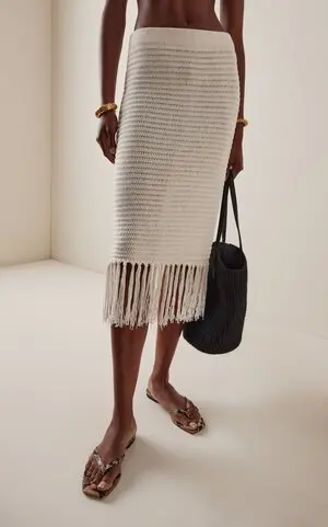 ZULU & ZEPHYR Exclusive Crochet Maxi Skirt