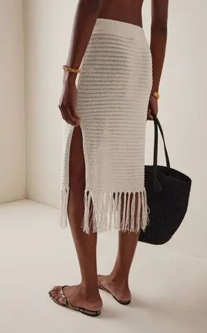 ZULU & ZEPHYR Exclusive Crochet Maxi Skirt