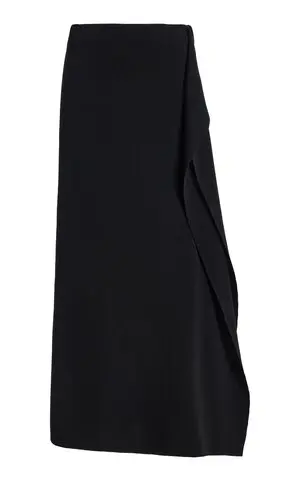 HOUSE OF DAGMAR Draped Knit Midi Skirt