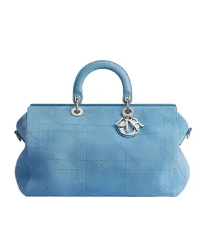 Dior Zippered Shoulder Bag - Blue