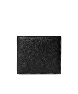 Gucci Imprint Bi-fold Wallet - Black