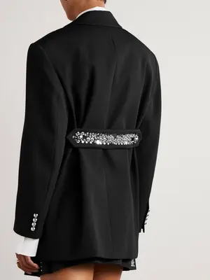 Rabanne Single Breasted Embroidered Embellished Blazer