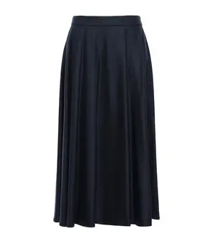 Max Mara Virgin Wool Midi Skirt