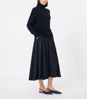 Max Mara Virgin Wool Midi Skirt