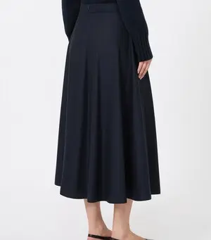 Max Mara Virgin Wool Midi Skirt