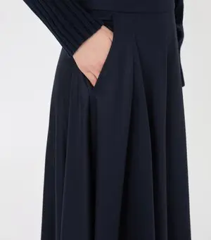 Max Mara Virgin Wool Midi Skirt