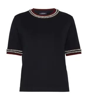 Max Mara Cotton Braid-detail Sweater