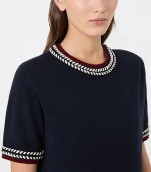 Max Mara Cotton Braid-detail Sweater