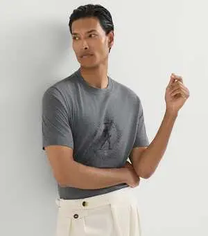 Brunello Cucinelli Cotton Graphic Print T-shirt