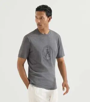 Brunello Cucinelli Cotton Graphic Print T-shirt