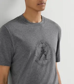 Brunello Cucinelli Cotton Graphic Print T-shirt