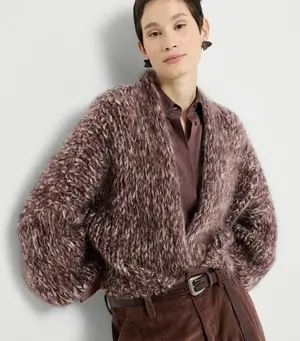 Brunello Cucinelli Mohair Malfilé Cardigan