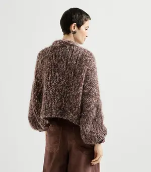 Brunello Cucinelli Mohair Malfilé Cardigan
