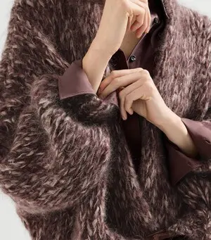 Brunello Cucinelli Mohair Malfilé Cardigan