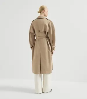 Brunello Cucinelli Cotton-linen Monili Detail Trench Coat