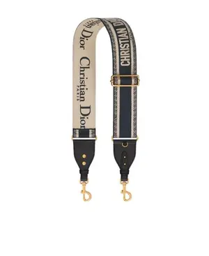 Dior Adjustable Shoulder Strap With Ring - Blue
