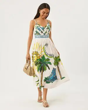 Lilly Pulitzer® Wendley Midi Dress - Coconut