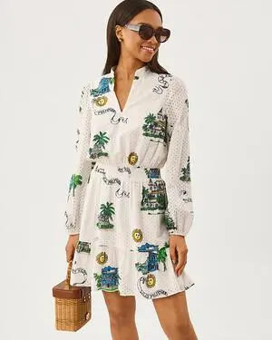 Lilly Pulitzer® Axton Eyelet Dress - Coconut