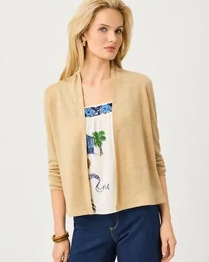 Lilly Pulitzer® Faretta Cardigan - Tan